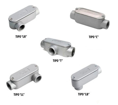 Condulet Aluminio Tipo LL 100 1"