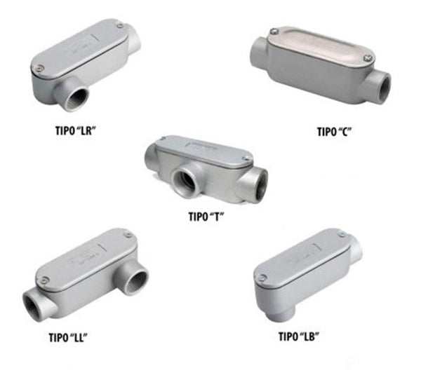 Condulet Aluminio Tipo LL 100 1"